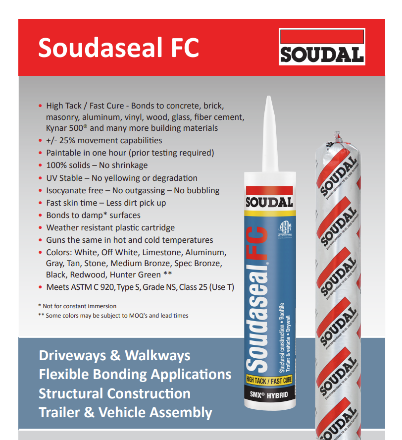 Soudaseal FC - Black - per tube – Black Fly Industries