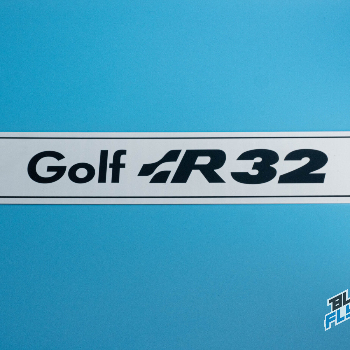VW Showroom Style Golf R32 Number Plate – Black Fly Industries