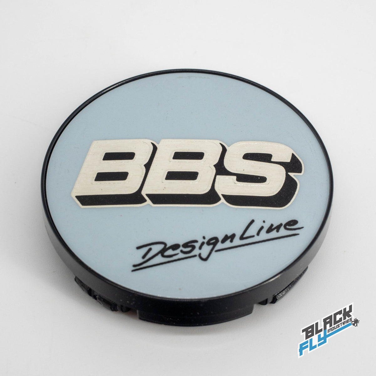 Genuine BBS White/Silver logo Design Line Logo 56 mm Cap Set – Black ...