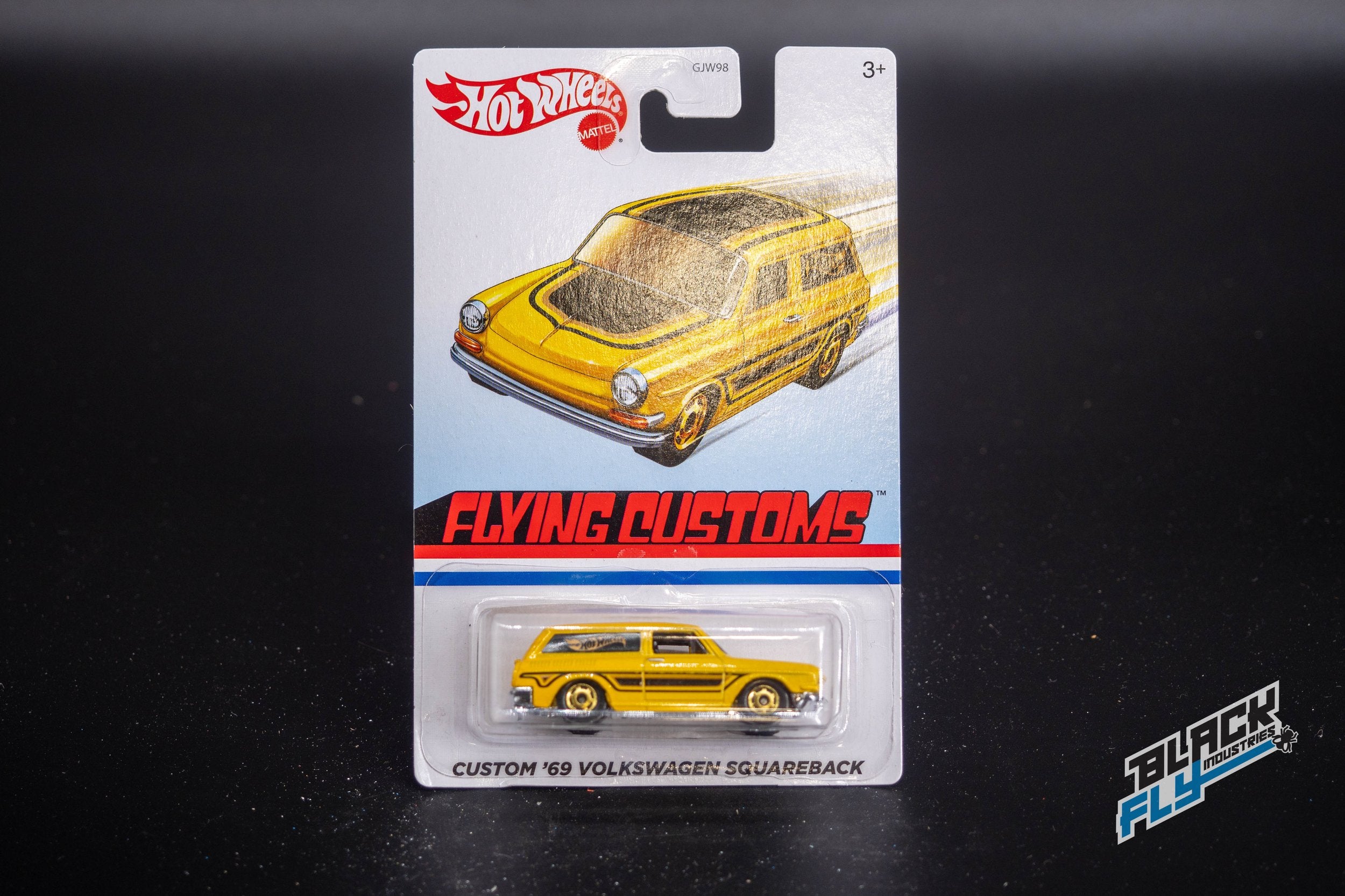 Hot Wheels - Custom '69 Volkswagen Squareback - Yellow - RARE – Black ...