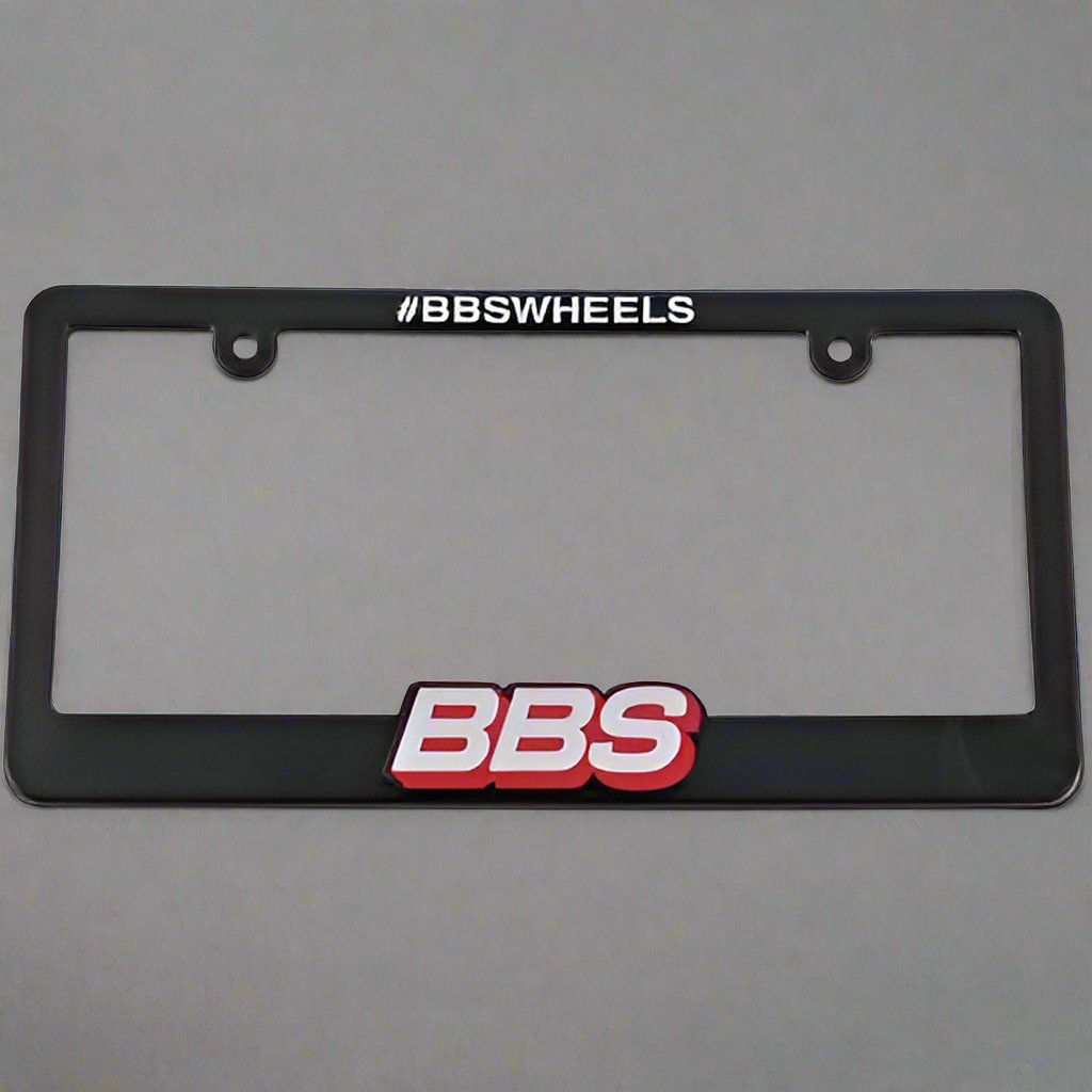 Genuine BBS License Plate Frame | BBS | Shop Online – Black Fly Industries